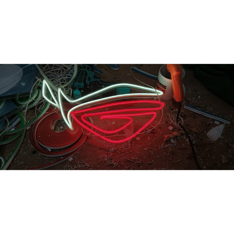 Jual NEON FLEX ROG MERAH PUTIH 12 VOLT PLUS ADAPTOR CUTTING AKRILIK ...