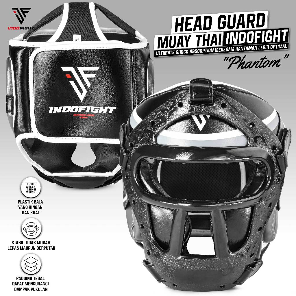 Jual Head Guard Boxing Indofight, Helm Tinju, Pelindung Kepala Boxing ...