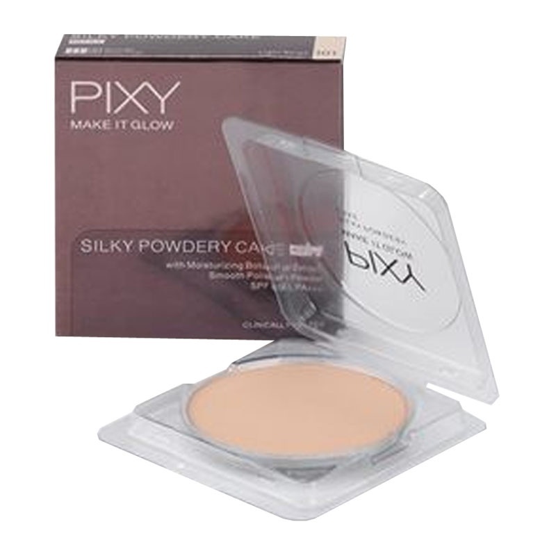 Jual PIXY MAKE IT GLOW SILKY POWDERY CAKE REFILL / PIXY REFILL SILKY ...
