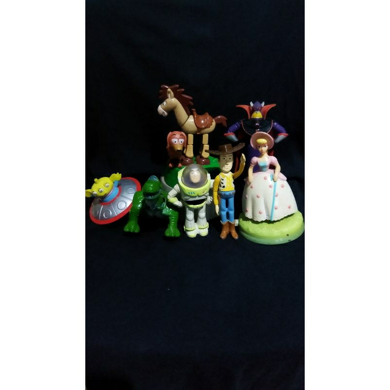 Jual Toy Story set Woody Buzz Lightyear Zurg Bee Boop Rex Slinky Alien ...