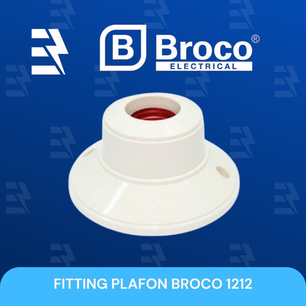 Jual BROCO FITING / FITTING LAMPU PLAFON BULAT 1212 | Shopee Indonesia