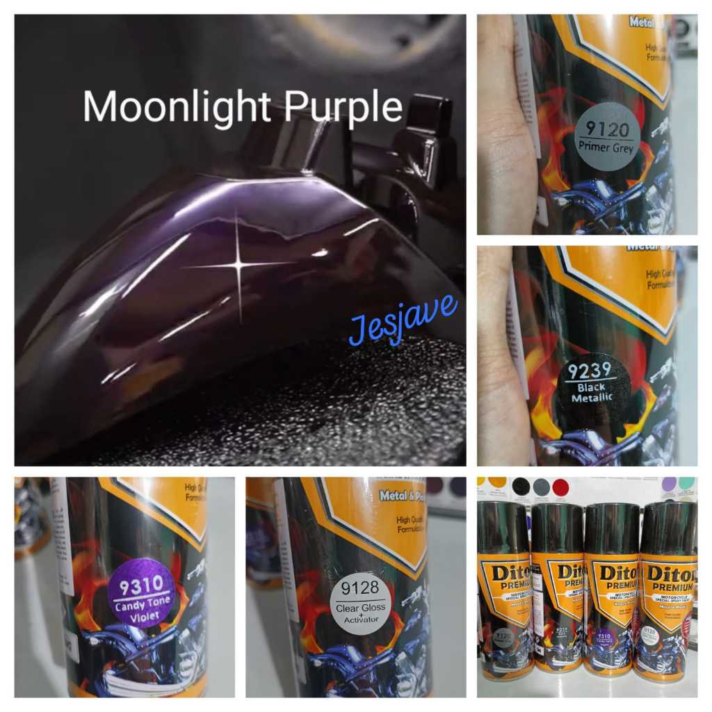 Jual Paket Lengkap MOONLIGHT PURPLE Diton Premium Moonlight Ungu Dasar ...