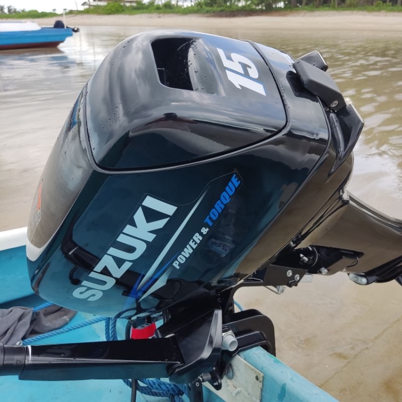 Jual Mesin Tempel Suzuki 2Tak 15PK Outboard Engine 2 Stroke NEW Garansi Resmi | Shopee Indonesia