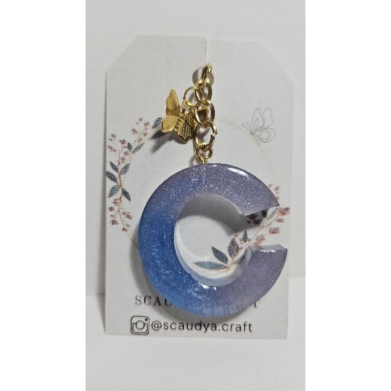 Jual Resin Keychain Alphabet / Gantungan Kunci Resin Alfabet Huruf ...