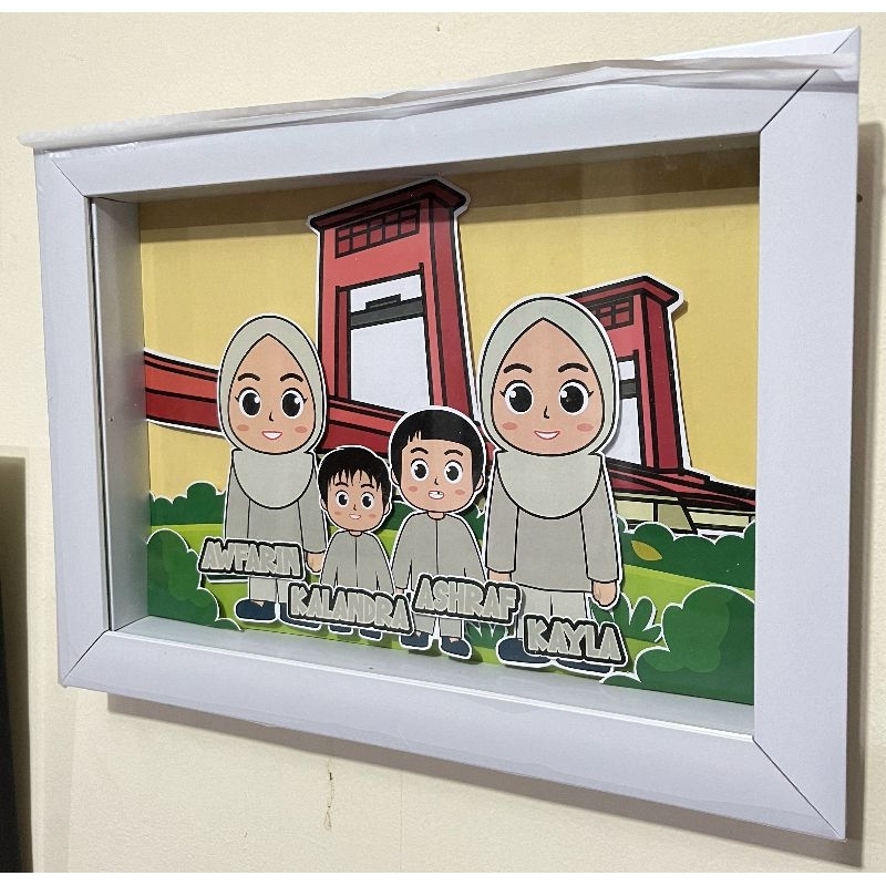 Jual Scrape Frame / Pigura 3 Dimensi / Scrape Book (20 X 30 cm ...