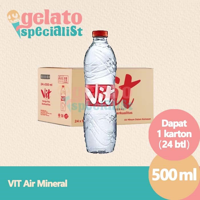 Jual Vit Air Mineral / Mineral Water Bottle 550ml (24pcs) | Shopee ...