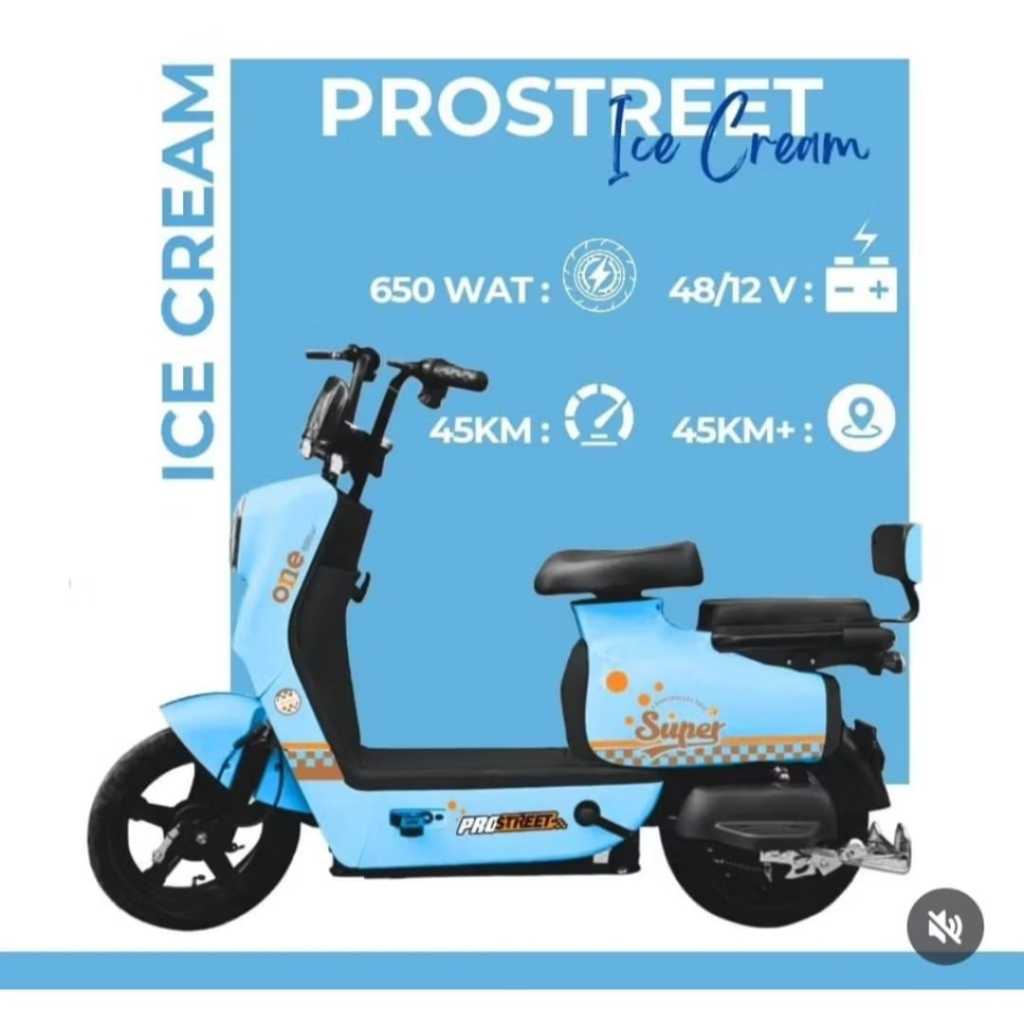 Jual SEPEDA LISTRIK PROSTREET ELECTRIC BIKE OREO DAN ICE CREAM ...