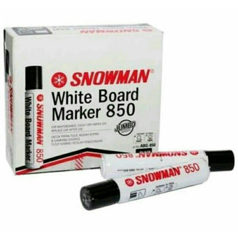 Jual Spidol Snowman Whiteboard Jumbo 850 / Spidol Besar | Shopee Indonesia