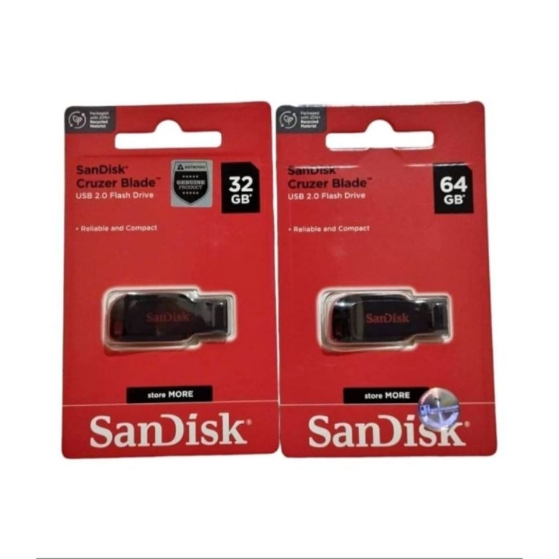 Jual Sandisk Cruzer Blade USB Flashdisk | Shopee Indonesia
