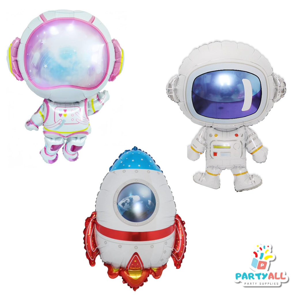 Jual Balon Foil Karakter Astronot & Roket Tema Luar Angkasa / Space ...