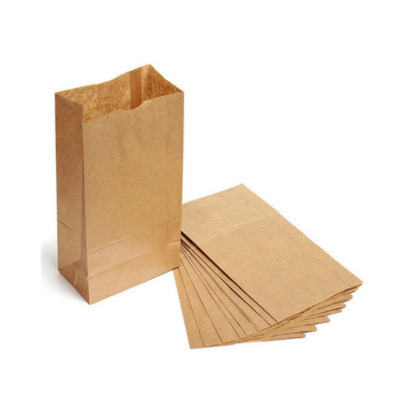 Jual Paper Bag SOS Kraft Coklat 08 isi 50 Pcs / Paper Bag Roti / Paper ...