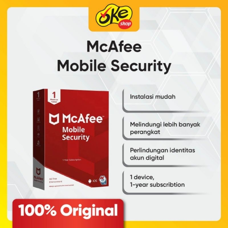 Jual McAfee Mobile Security vpn 1 device - 1 tahun | Shopee Indonesia