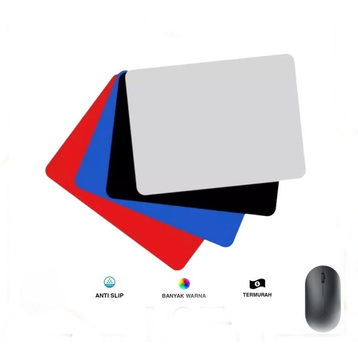Jual Mousepad Polos Alas Mouse Mousepad Anti Slip 18 x 22 cm YB-0717 ...