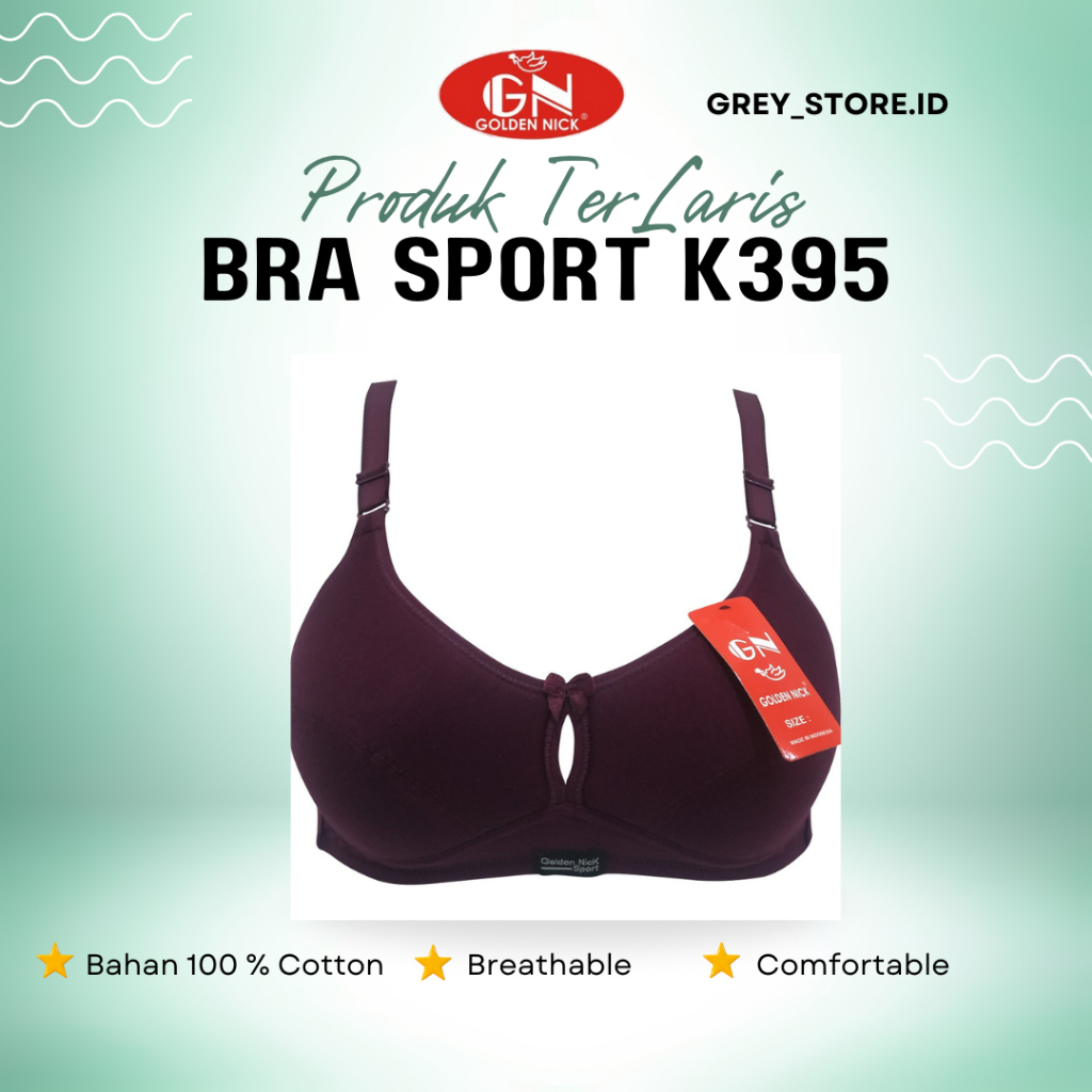 Jual Bra Sport Golden Nick Size 34 sd 42 Original Bh K395 Bra Tanpa ...