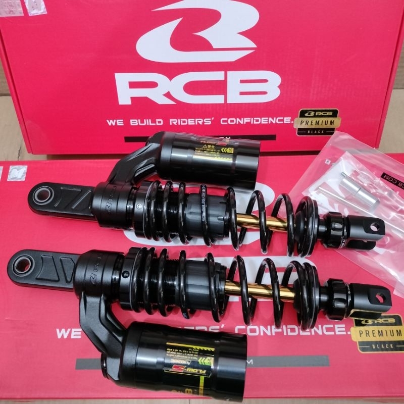 Jual Shock RCB Flow S black premium as gold Yamaha Nmax Old 330mm dan ...