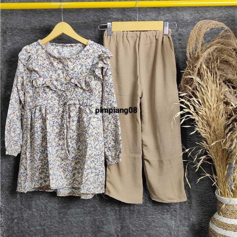 Jual oneset anak prempuan Terbaru Model Bunga Bunga kiyowo setelan anak ...
