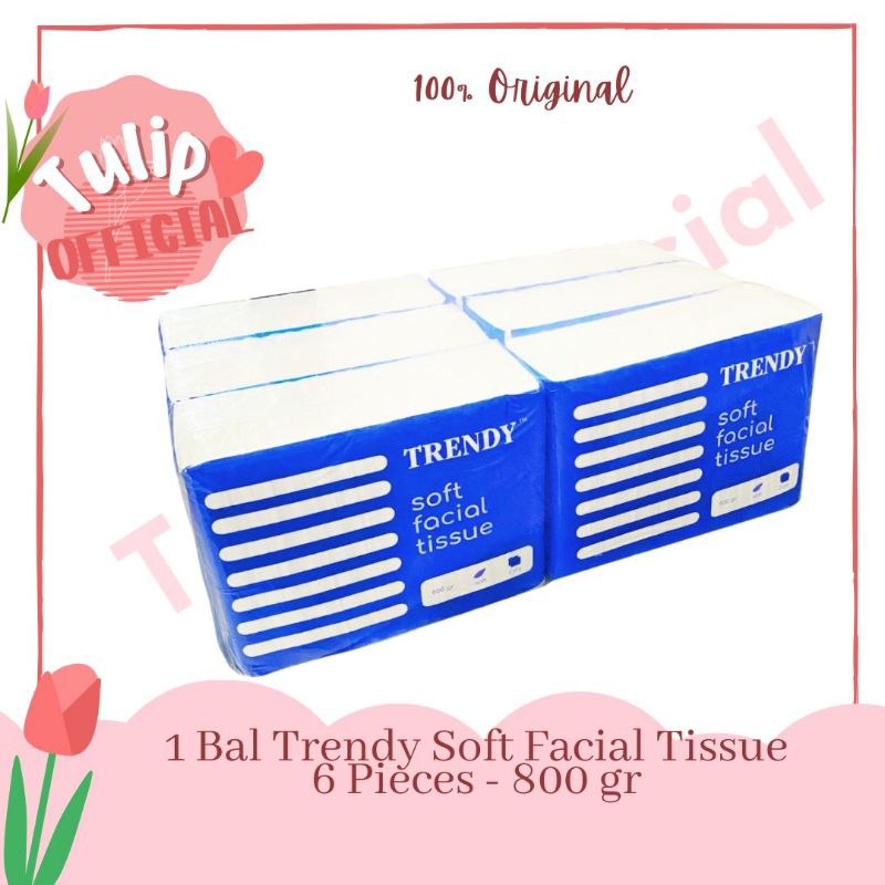 Jual GROSIR MURAH 1 BAL Tisu Tissue TRENDY isi 6 Pack ± 900- 1000 ...