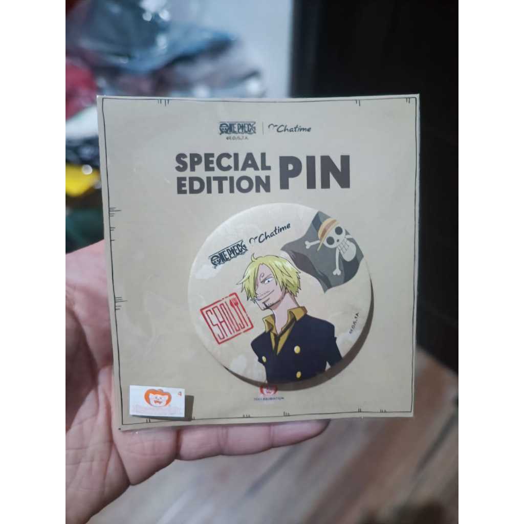 Jual Chatime X One Piece Vinsmoke Sanji Pin Official Merchandise Toei ...