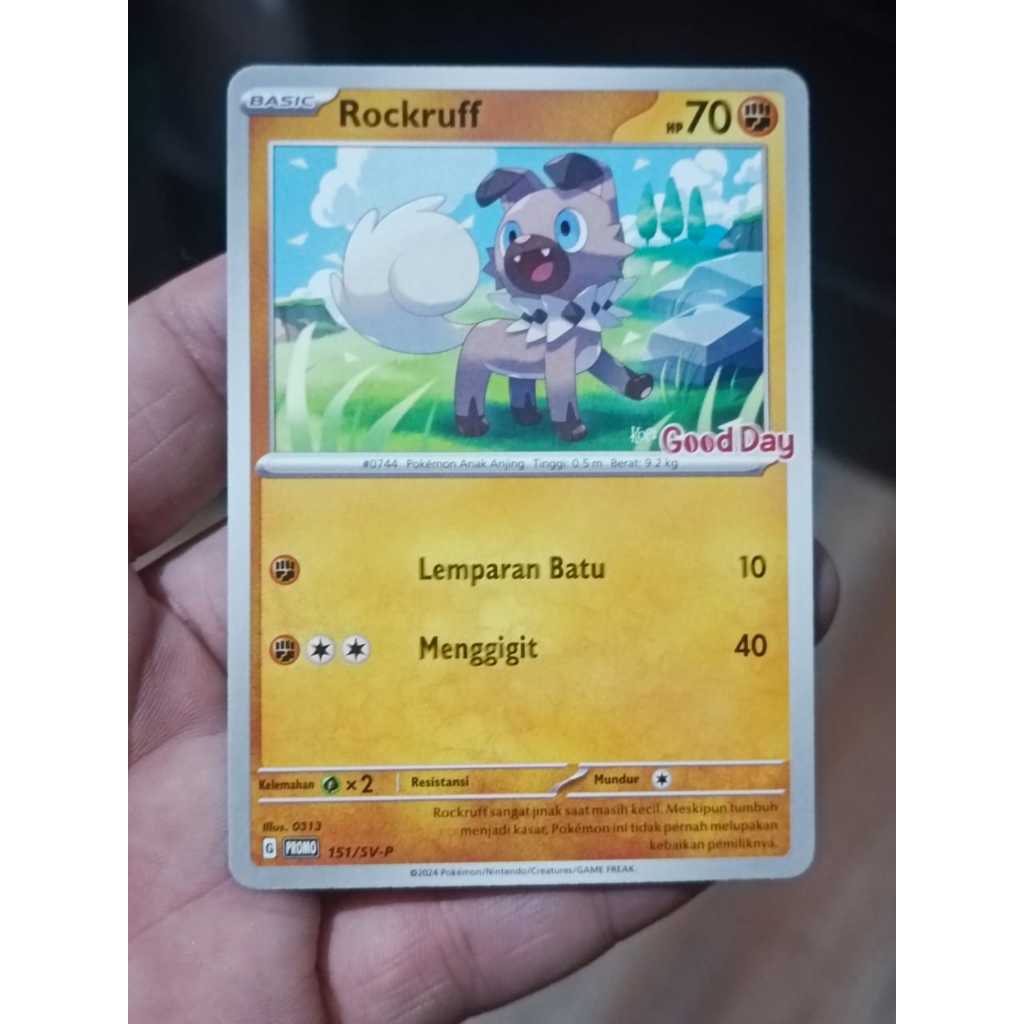 Jual Rockruff Promo Good Day 151/SV-P kartu pokemon TCG Indonesia ...