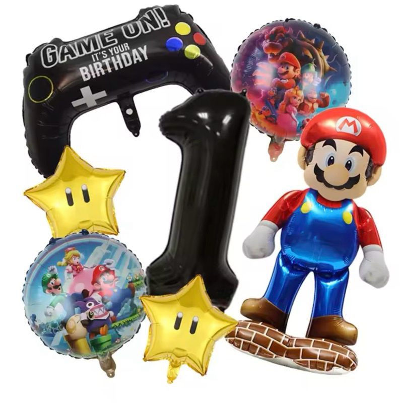 Jual PAKET BALON MARIO STAND BINTANG JOYSTICK | Shopee Indonesia