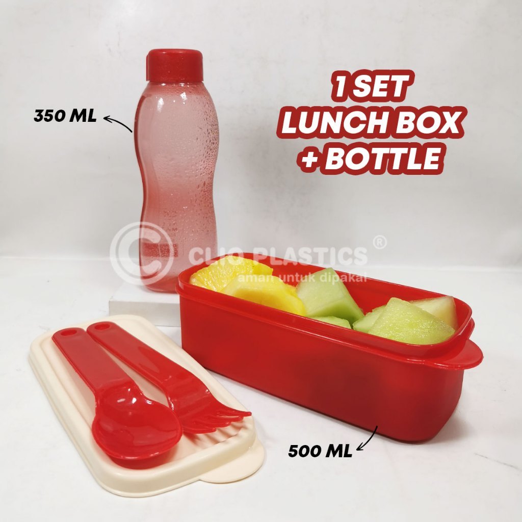 Jual Clio Unagi Set - Lunch Box Set Botol Dan Tempat Makan Dengan Sendok Garpu - Kotak Bekal ...
