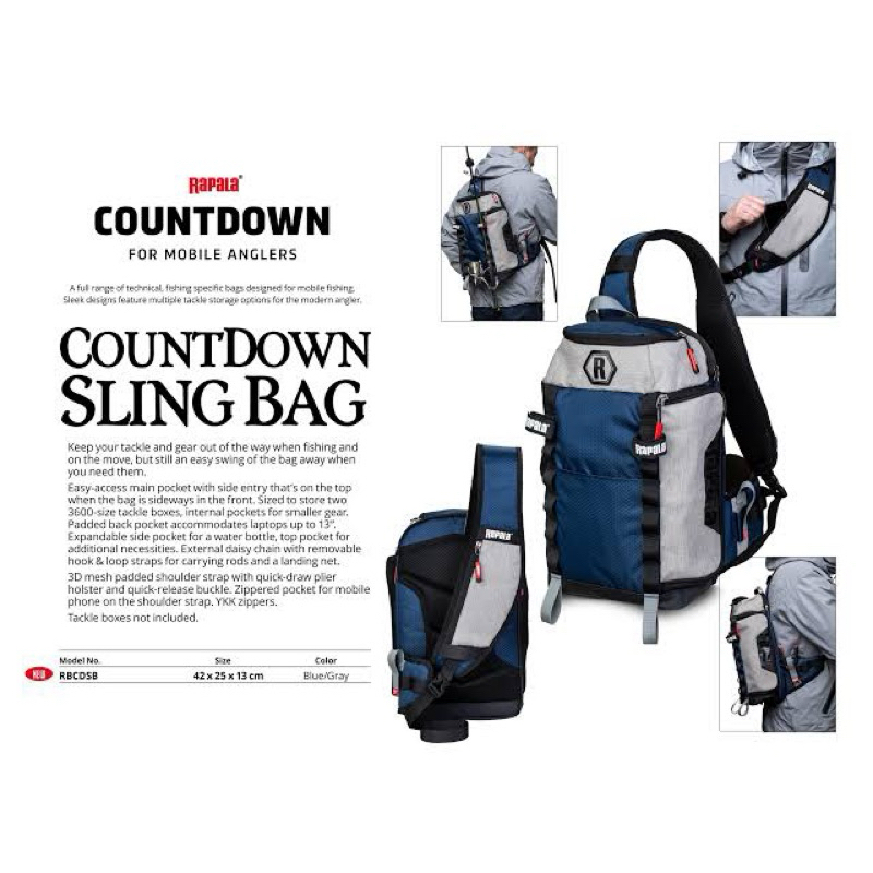 Jual Rapala Countdown Sling Bag Original | Shopee Indonesia
