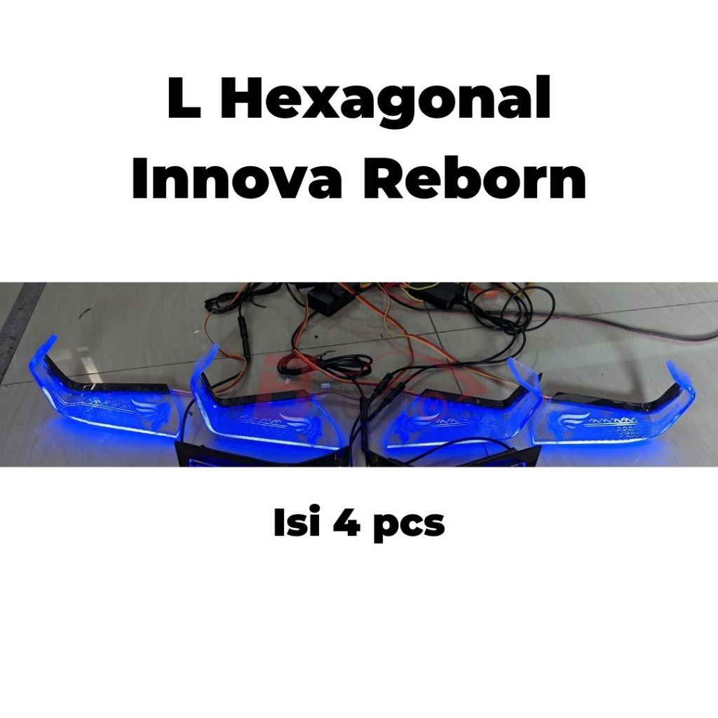 Jual Slim L Frame Hexagonal Lazy Series Lampu Headlamp LED Depan RGB ...
