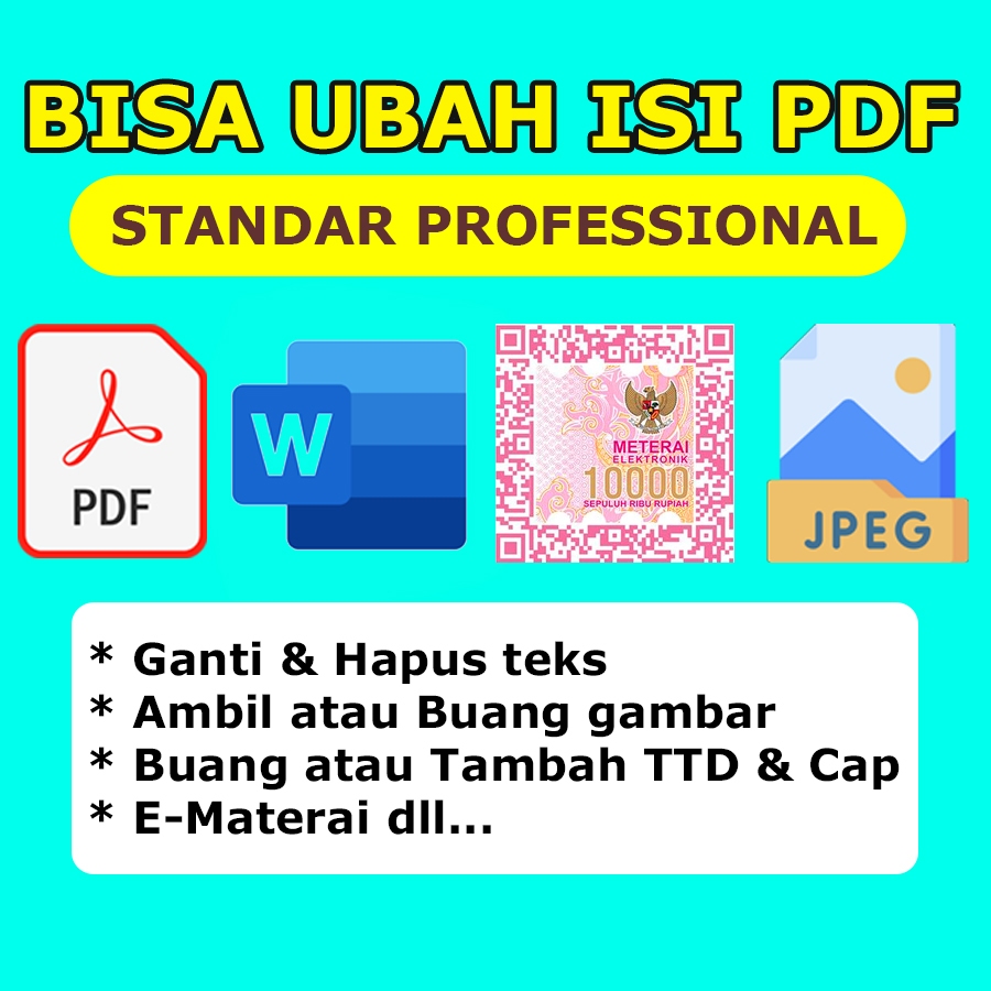 Jual Jasa Edit PDF Koreksi / Perbaiki / Revisi Teks CV dan Konten ...