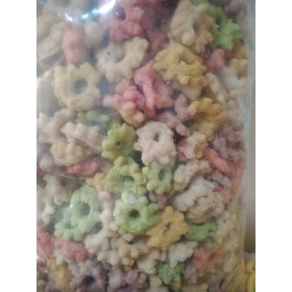 Jual cemilan sakura warna warni 1kg grts ongkir | Shopee Indonesia