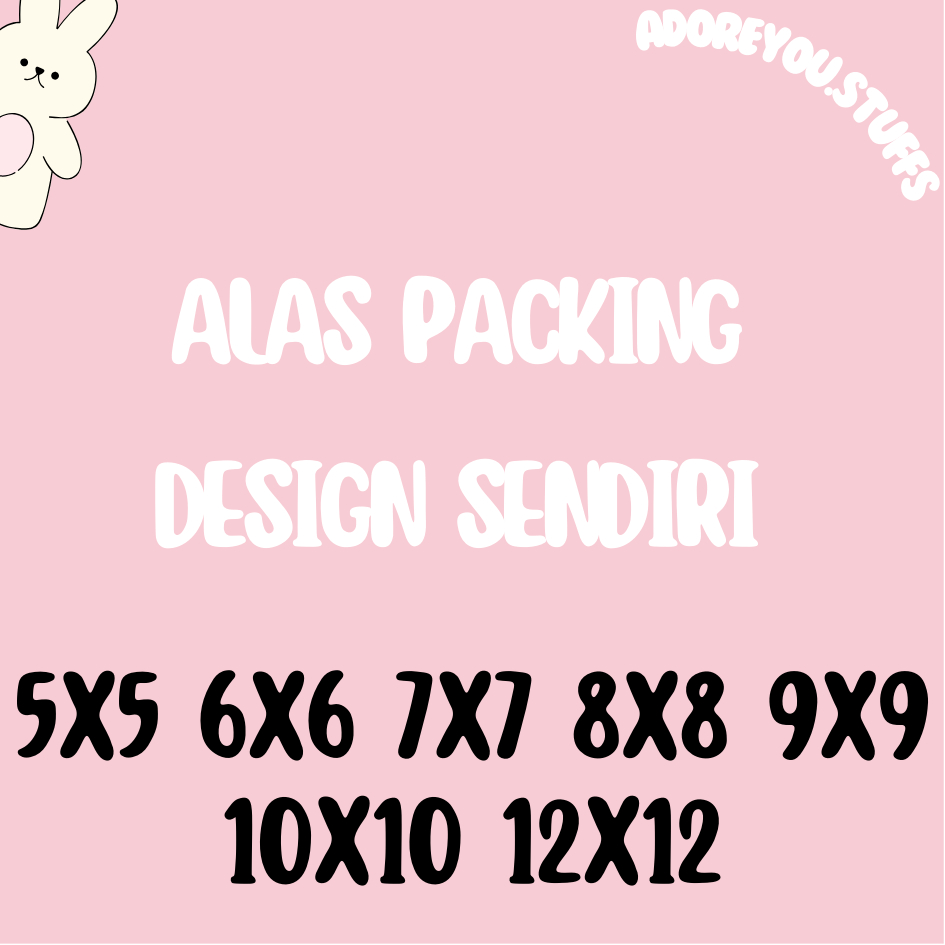 Jual [ DESIGN SENDIRI ] [ FREE OPP ]ALAS PACKING PERSEGI | ALAS PACKING ...