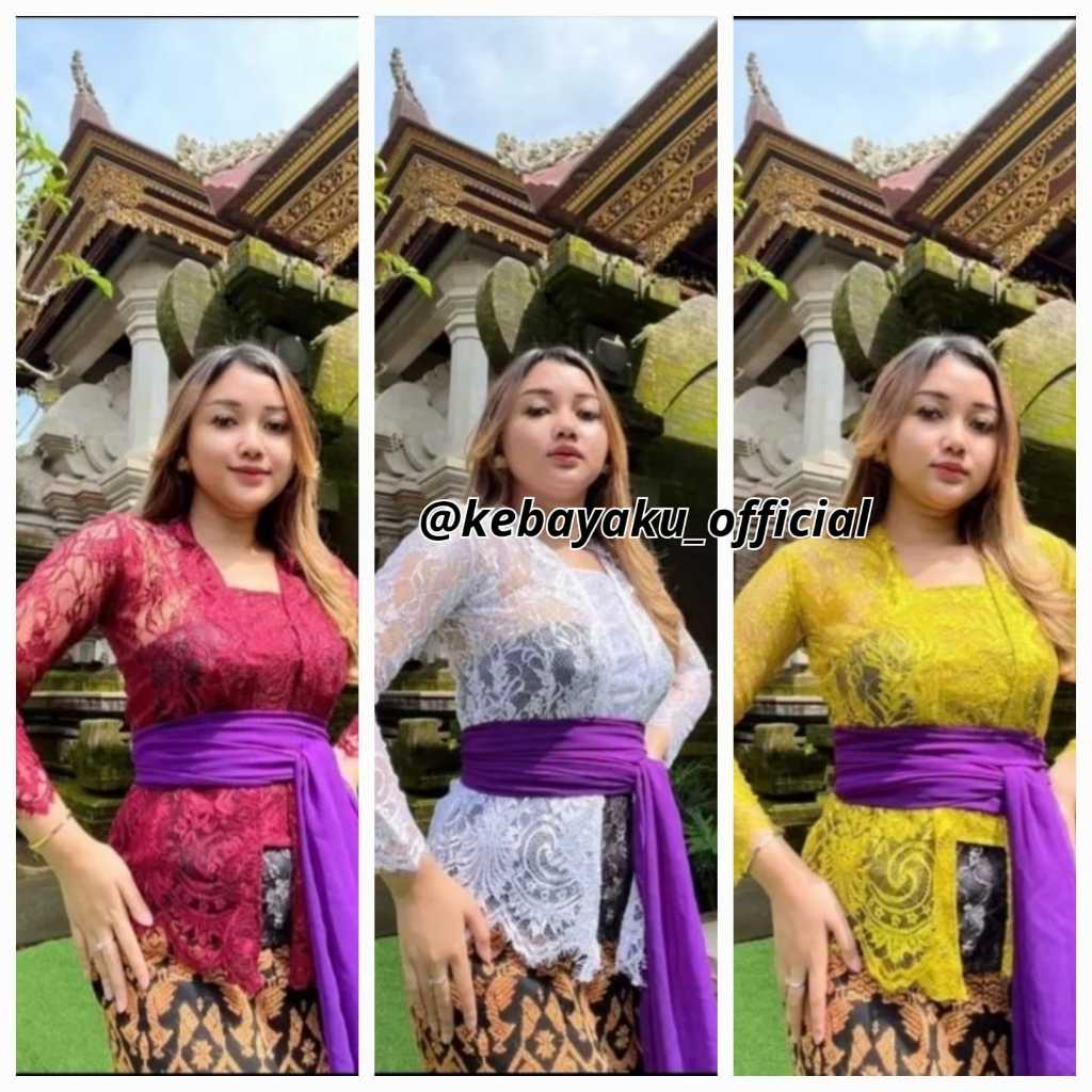 Jual Baju Kebaya Bali Modern Kebaya Jadi Burkat Premium Kebaya Saja ...