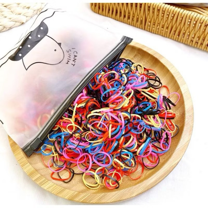 Jual Ikat rambut anak / karet jepang 100 pcs / ikat rambut 1000 pcs ...