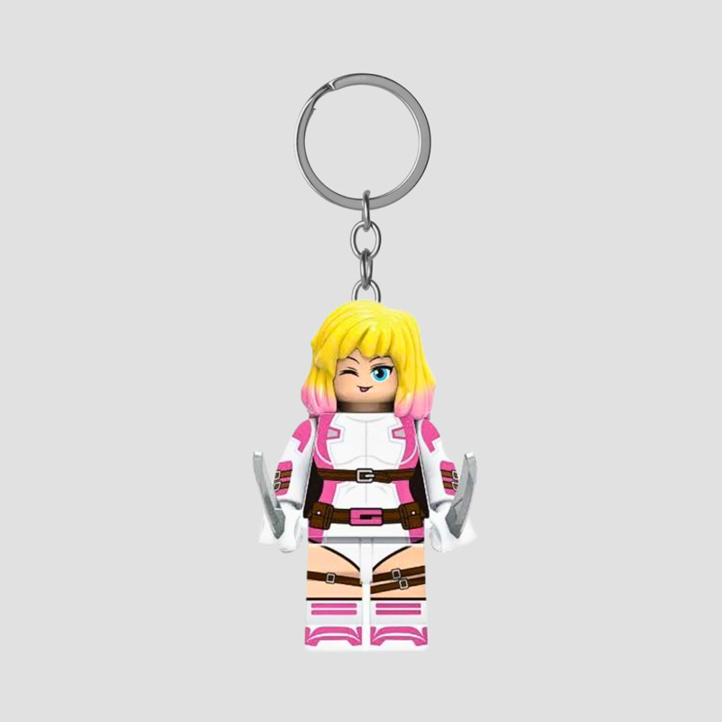 Jual Dhis Project Shiny Keychain LEGO Minifigure Gwenpool Marvel ...