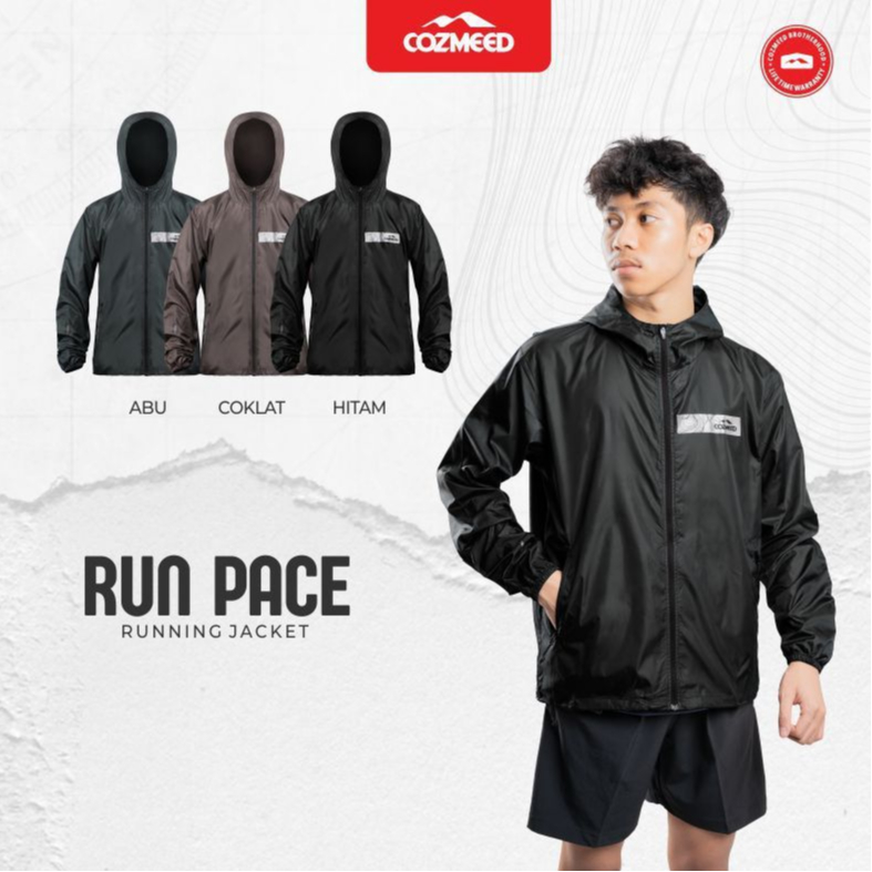 Jual Cozmeed Jaket Lipat Olahraga Running Parasut Polyester Quick Dry ...
