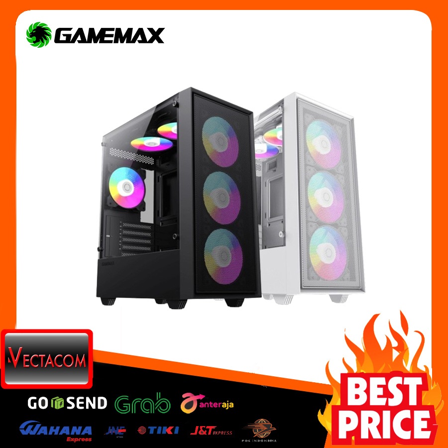 Jual Casing Gamemax STORM Tempered Glass - M-ATX PC CASE | Shopee Indonesia