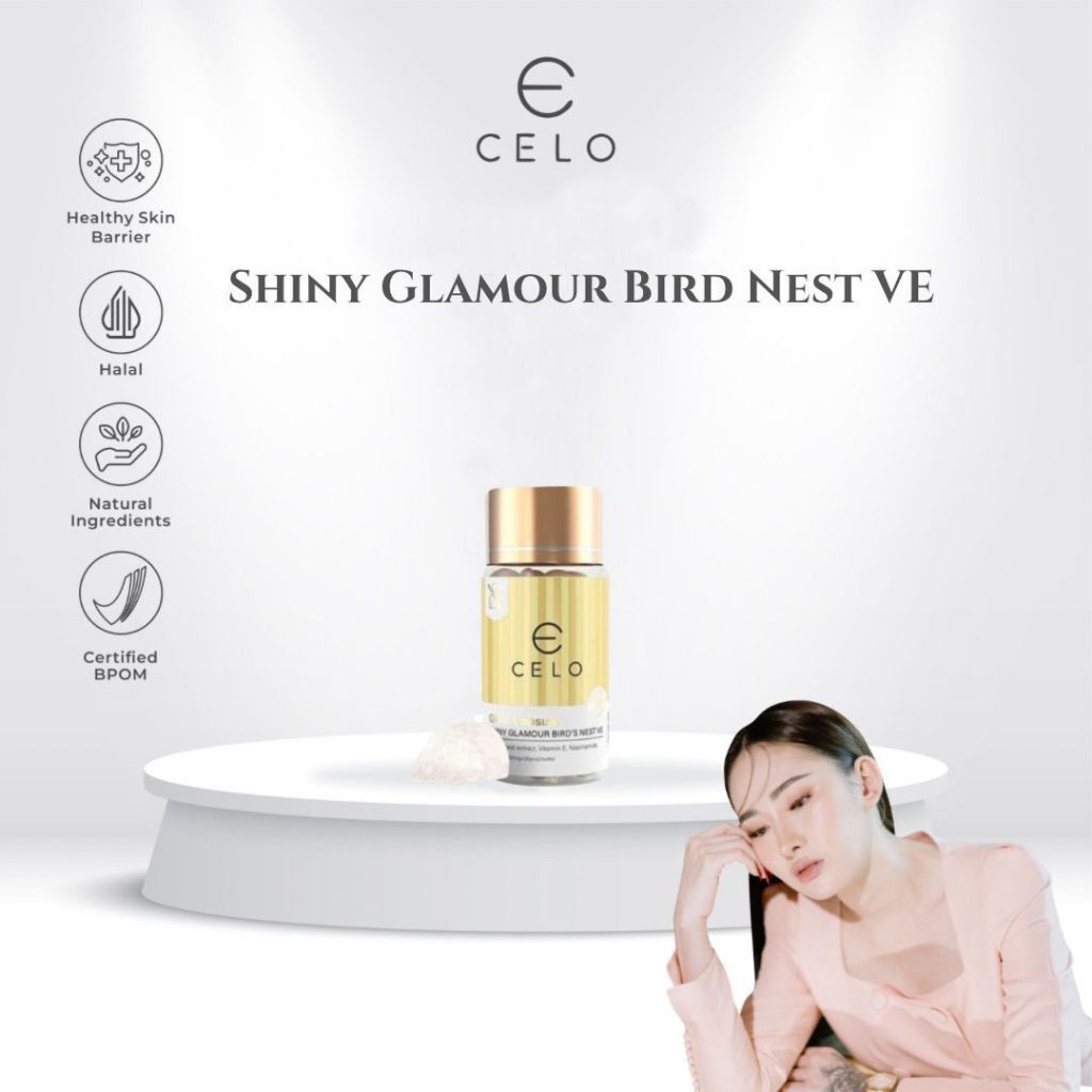 Jual Celo Glow Capsule Shiny Glamour Bird's Nest VE Glow Capsule ...