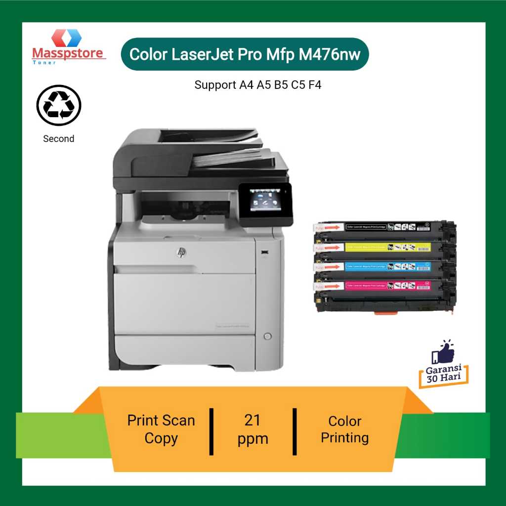 Jual Mesin Foto copy Printer Hp Color LaserJet pro mfp M476nw print scan copy multifungsi werles ...