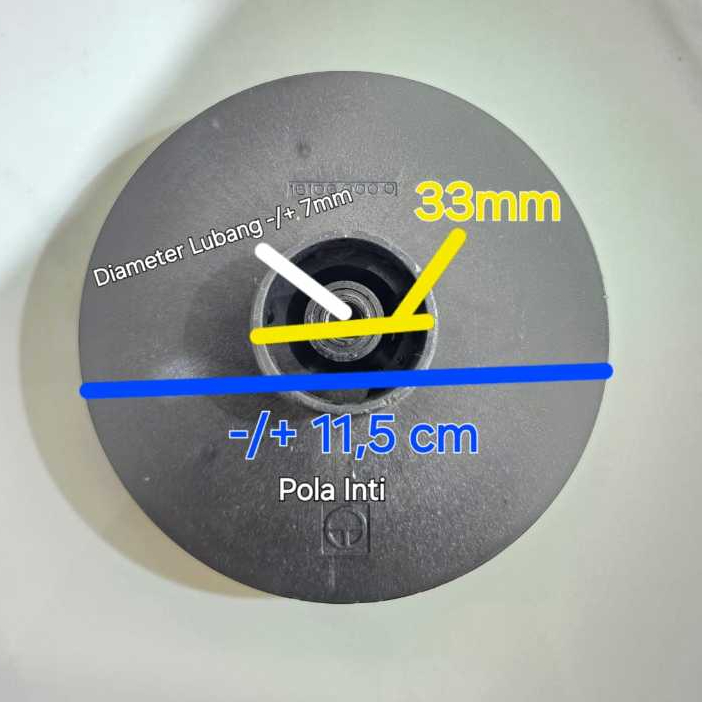 Jual Kipas Impeller DAB 100 DRAT - Impeler JET 175 / 195 Drat | Shopee Indonesia