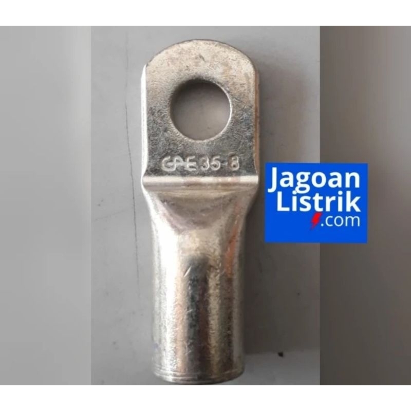 Jual Kabel Skun 35 - 8 GAE Ukuran 35 mm Lubang baut 8 mm STD HD / 35sqmm M8 merk GAE (ORIGINAL ...