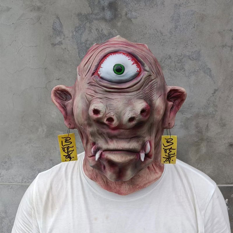 Jual Topeng Alien One Eye Creepy Ghost Halloween Special Latex Premium ...