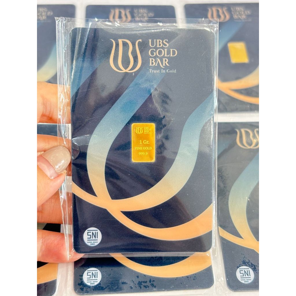 Jual UBS 1 GRAM GOLD BAR TRUST IN GOLD SNI BATIK CERTIFICATE BIRU PINK ...