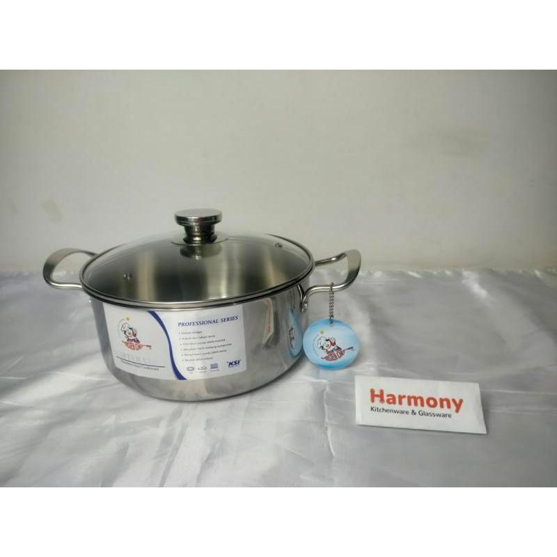 Jual KSI Masterchef Pro Dutch Oven 24cm Panci Masak Stainless Tutup ...