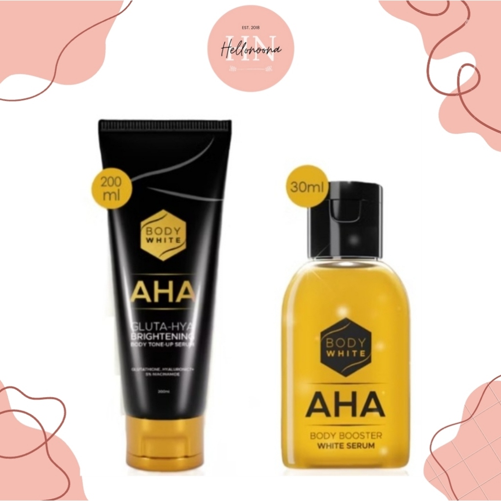 Jual BODY WHITE - AHA Body Booster White Serum & Body Tone Up Serum ...