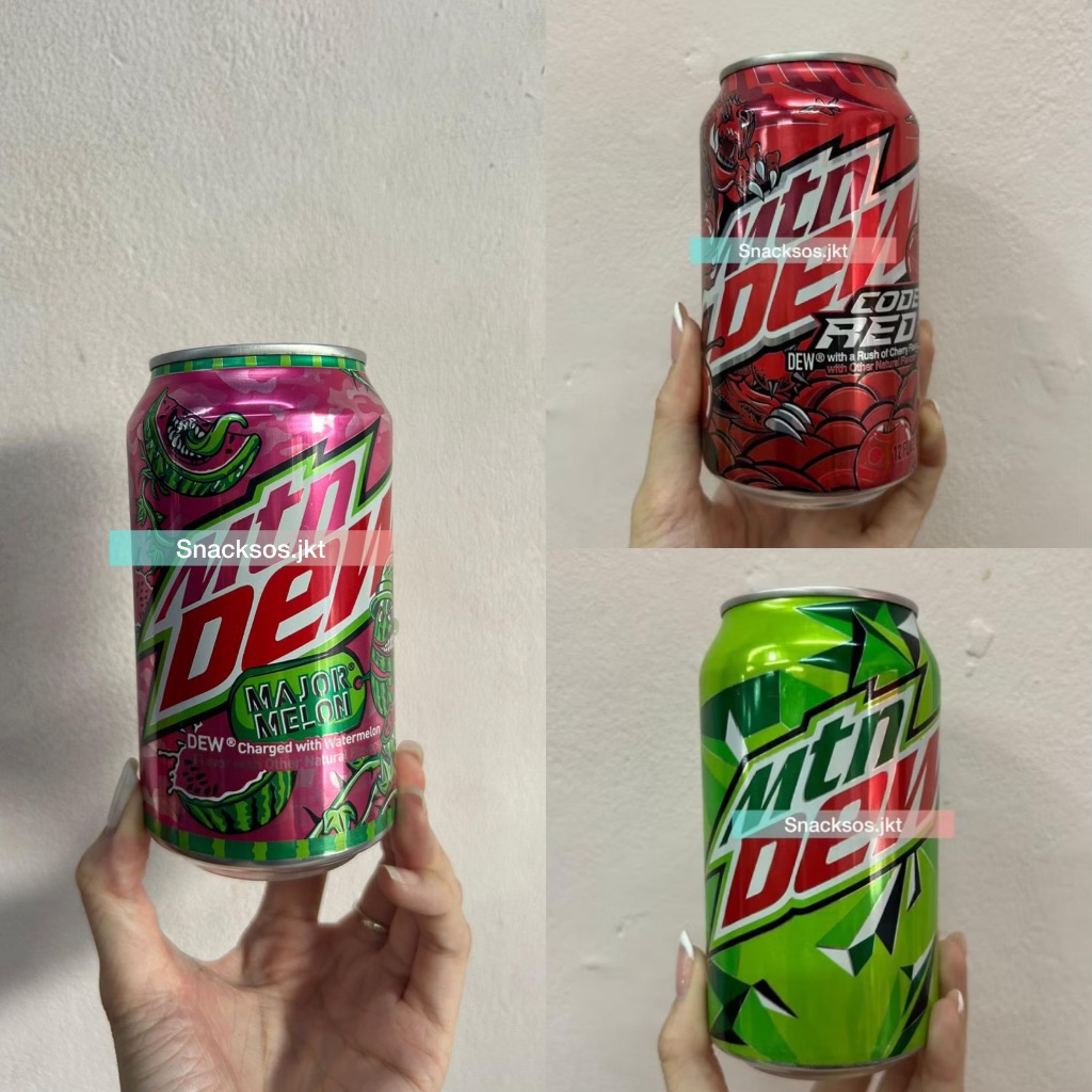 Jual MOUNTAIN DEW ORIGINAL / MOUNTAIN DEW CODE RED CHERRY FLAVOR ...