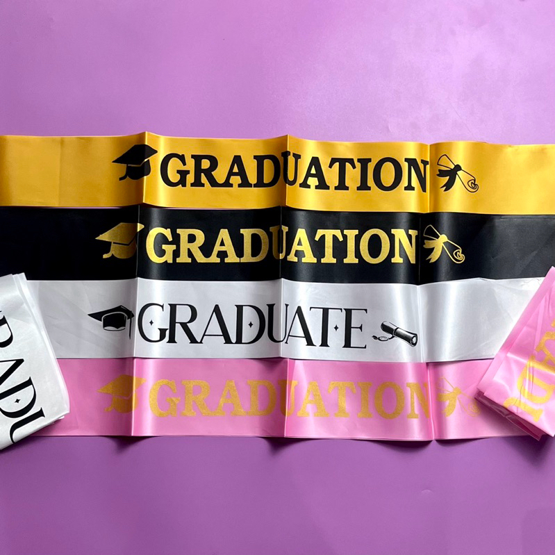 Jual selempang graduation wisuda lulus sekolah kuliah selempang wisuda ...