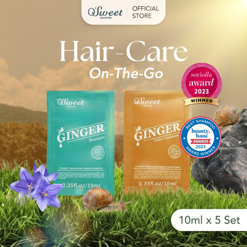 Jual O'Sweet Singapore | Ginger Series Sachet 10ml 5 set | Shampoo ...