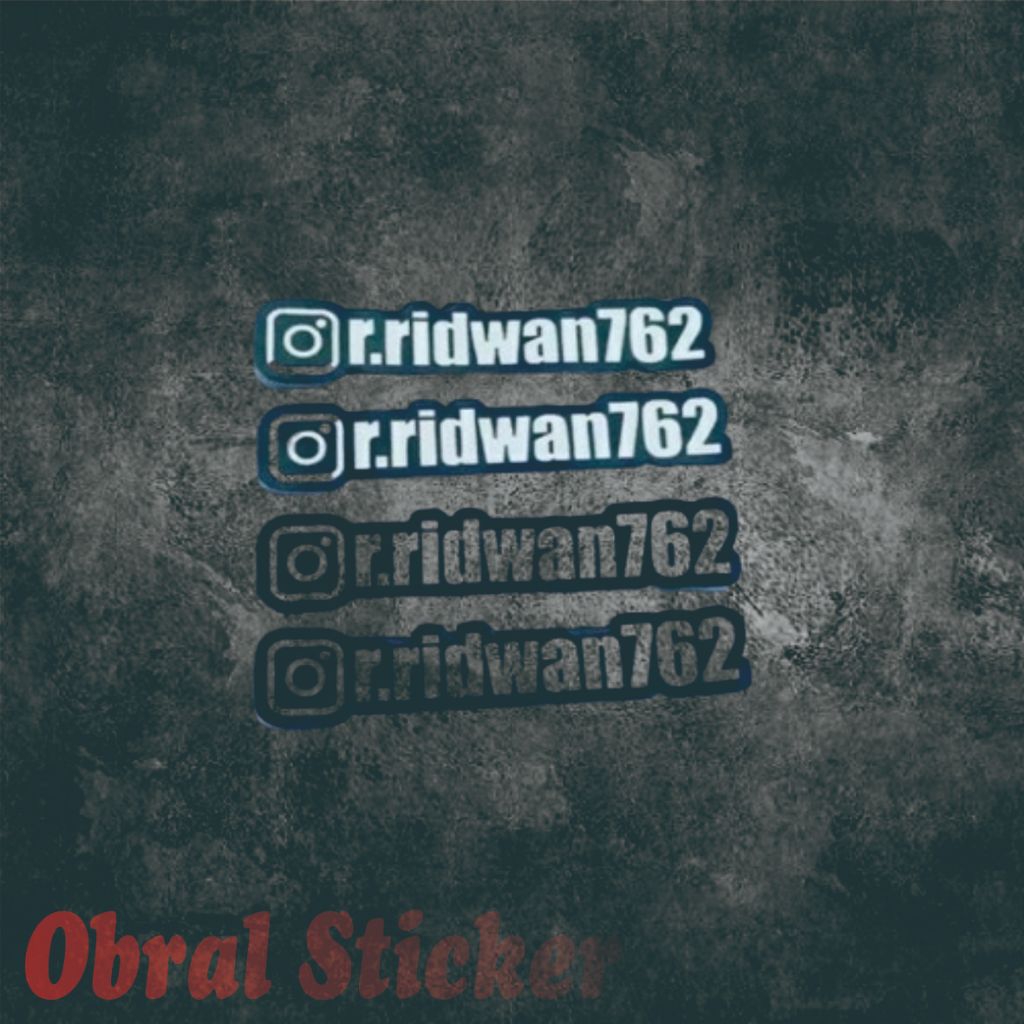 Jual MURAH CUSTOM NAMA IG (CUTTING STICKER) | Shopee Indonesia