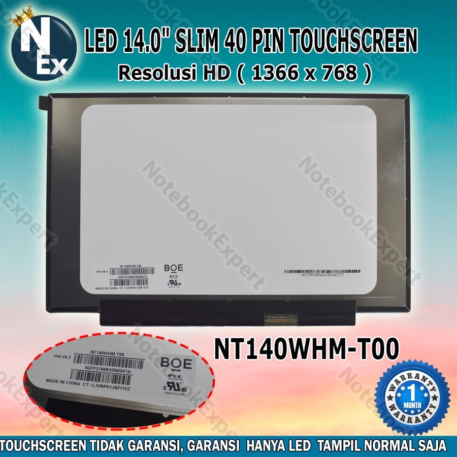 Jual LCD LED ADVAN SOULMATE 1405 N4020 SG14S01A 14 INCH HD NT140WHM-T00 | Shopee Indonesia
