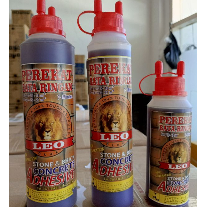 Jual LEM LEO Perekat Bata Ringan Hebel (Good strenght adhesive up 2x ...