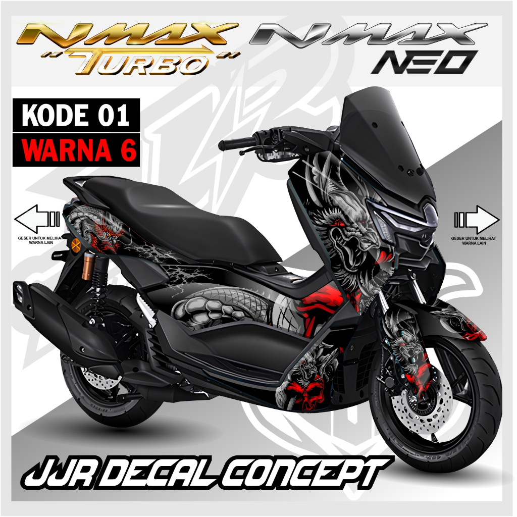 Jual STIKER YAMAHA NMAX NEO NMAX TURBO 2024 FULL BODY 01 KONSEP VARIASI ...